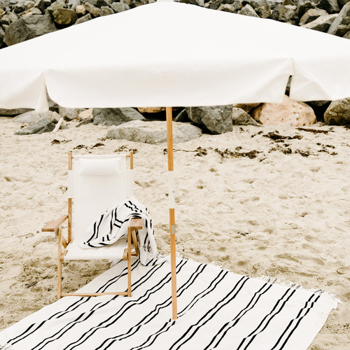 BusinessandPleasureCo 2.3m White Amalfi Beach Umbrella Temple Webster